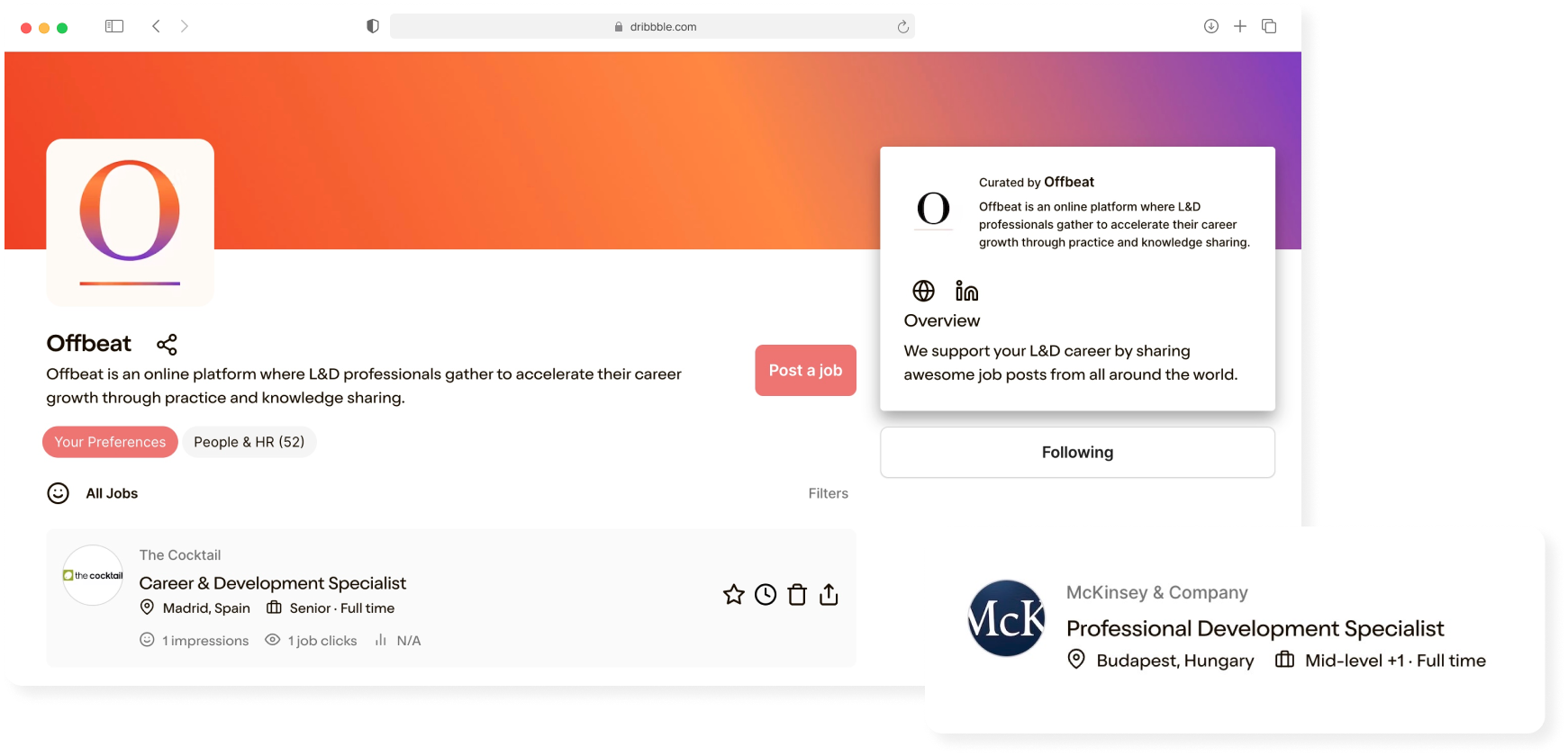 Offbeat Learning & Development Platform